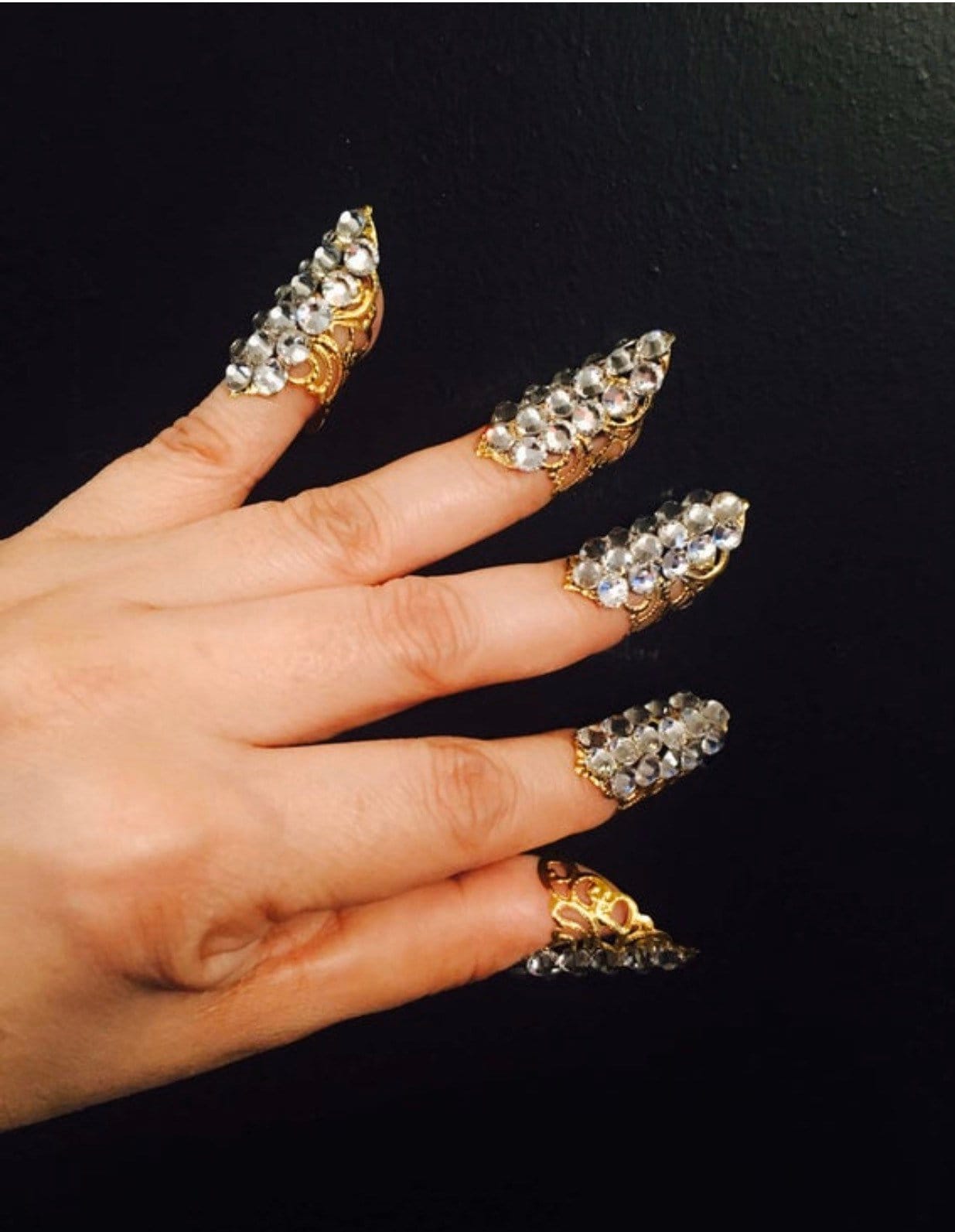 Crystal Clawsnail guardsclaw ringsnail tipsMetal finger | Etsy