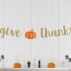 Give Thanks Banner, Fall Banner, Thanksgiving Decorations, Gold Glitter ...