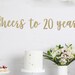 Cheers to 20 Years Banner, 20th Birthday Banner, Happy 20th Birthday ...