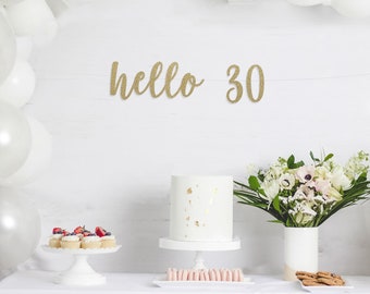 HAPPY 30TH BANNER 30th Birthday Banner30th Birthday Sign - Etsy