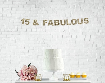Cheers to 15 Years Banner L 15 Years Loved L 15th Anniversary | Etsy