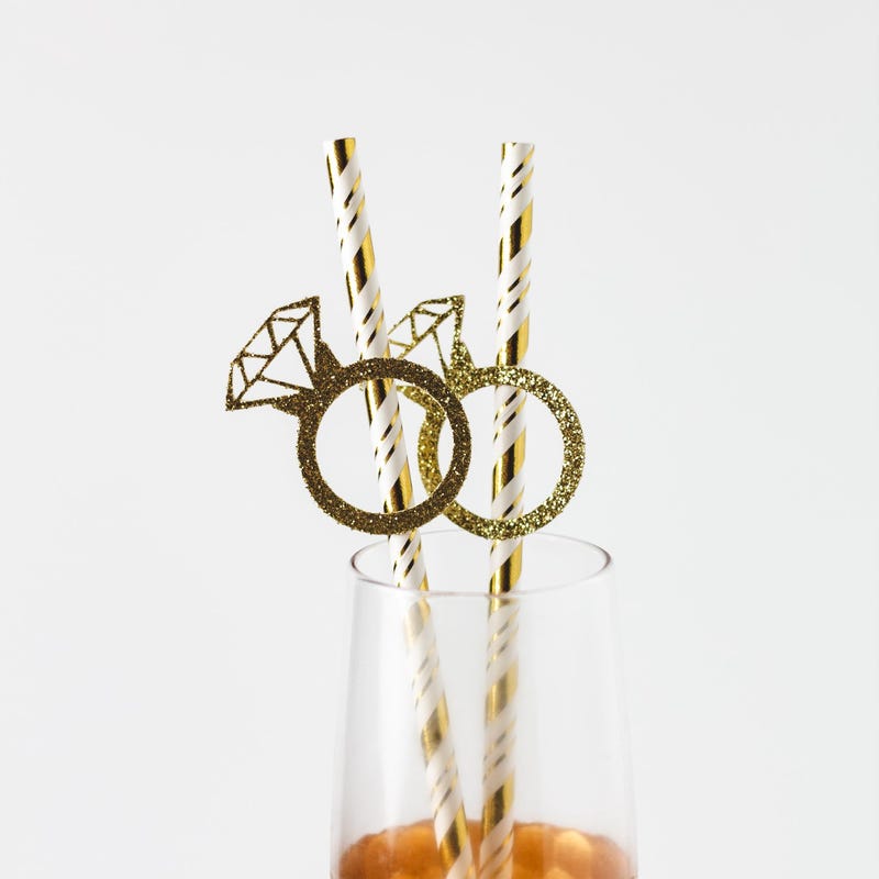 Striped Straws - Etsy