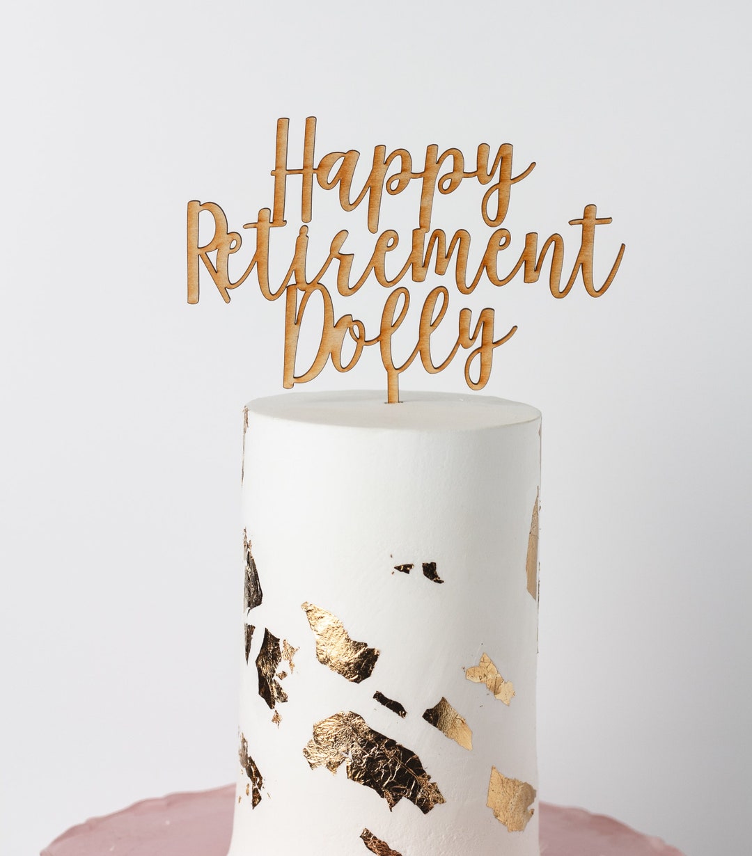 Happy Retirement Cake Topper, Premium Custom Cake Topper, Retirement ...