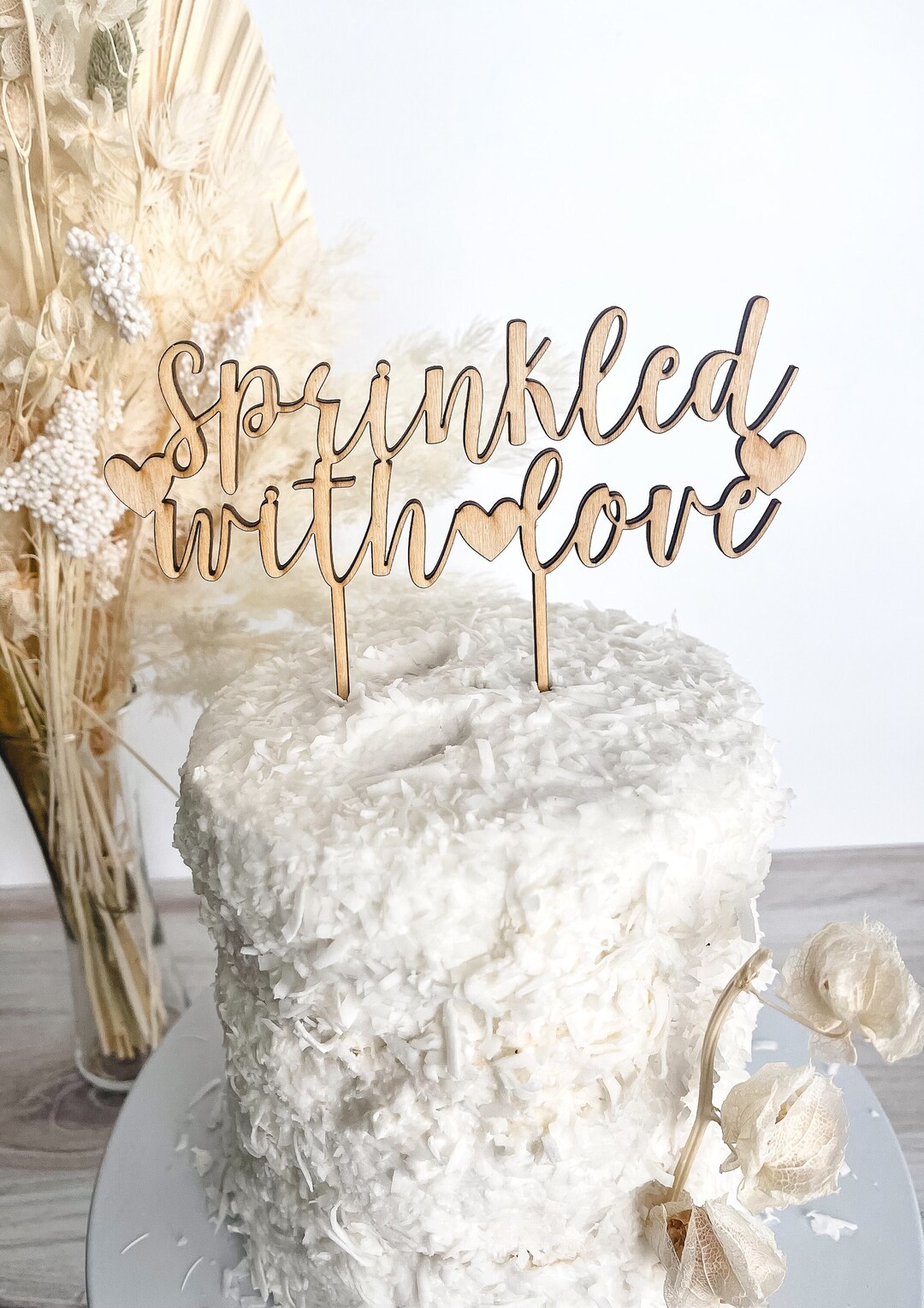 Sprinkled With Love Cake Topper, Baby Shower Topper, Its a Girl Topper ...