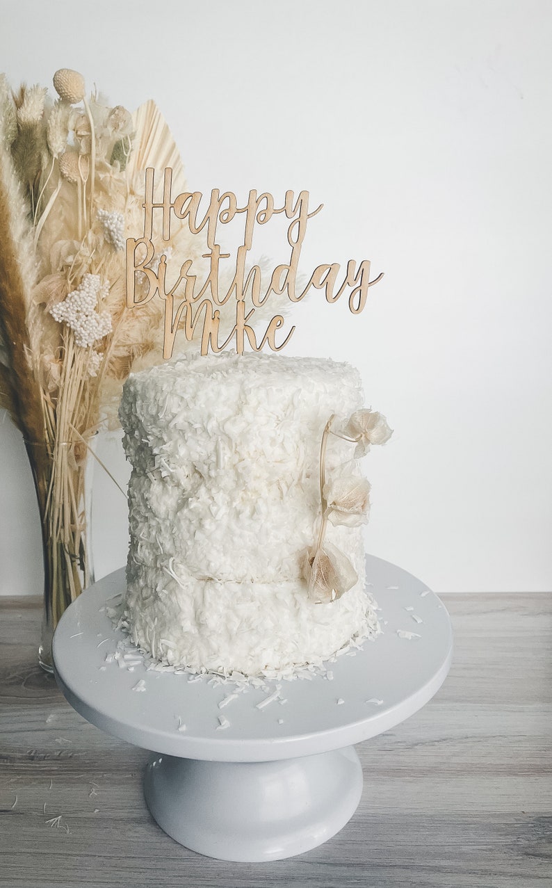 Happy Birthday Cake Topper, Premium Custom Cake Topper, Birthday for ...