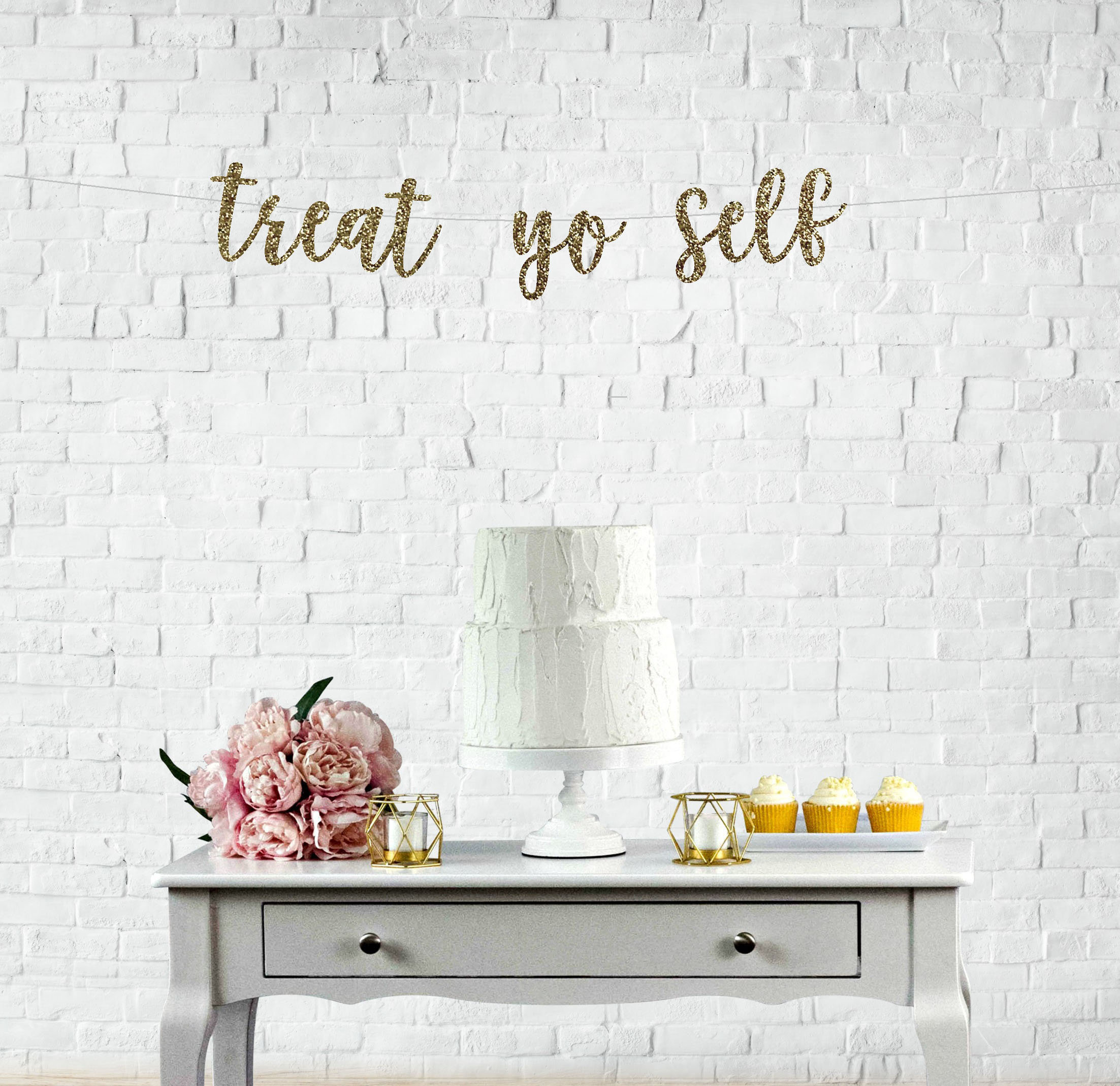 Treat Yo Self Banner Wedding Banner Party Banner Treat Yo - Etsy