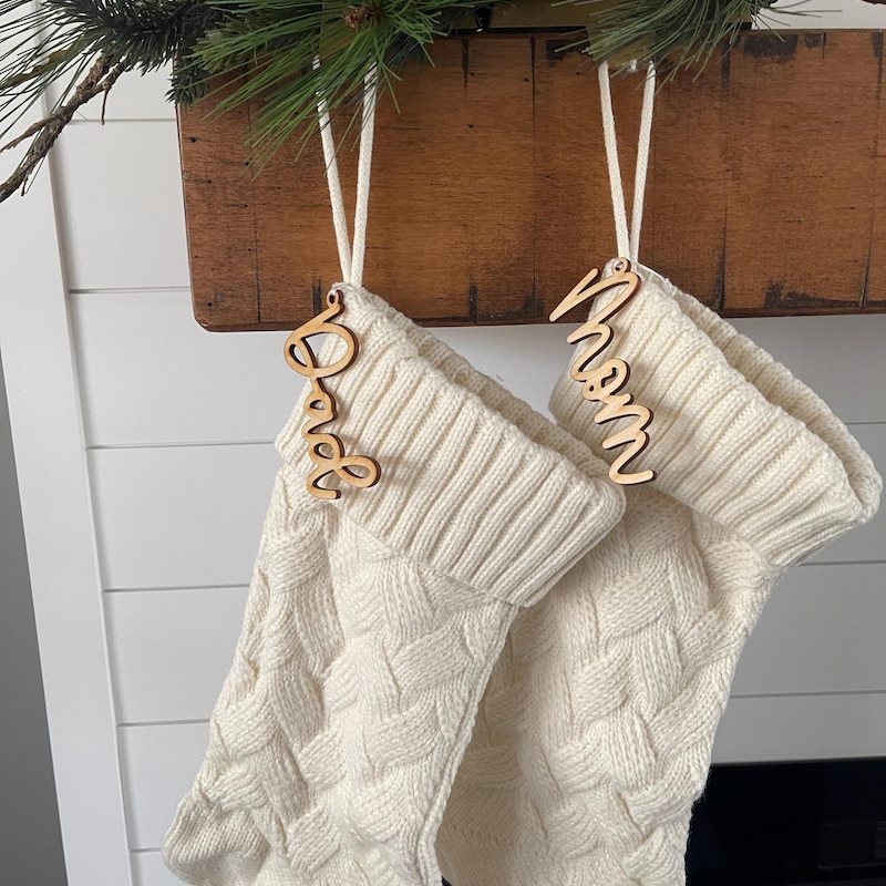 Cursive Stocking Names - Etsy