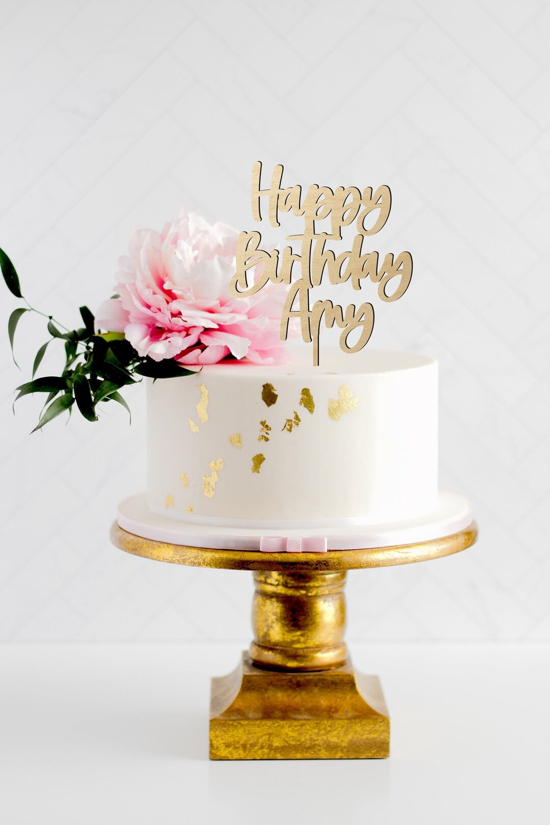 Happy Birthday Cake Topper, Premium Custom Cake Topper, Birthday for ...