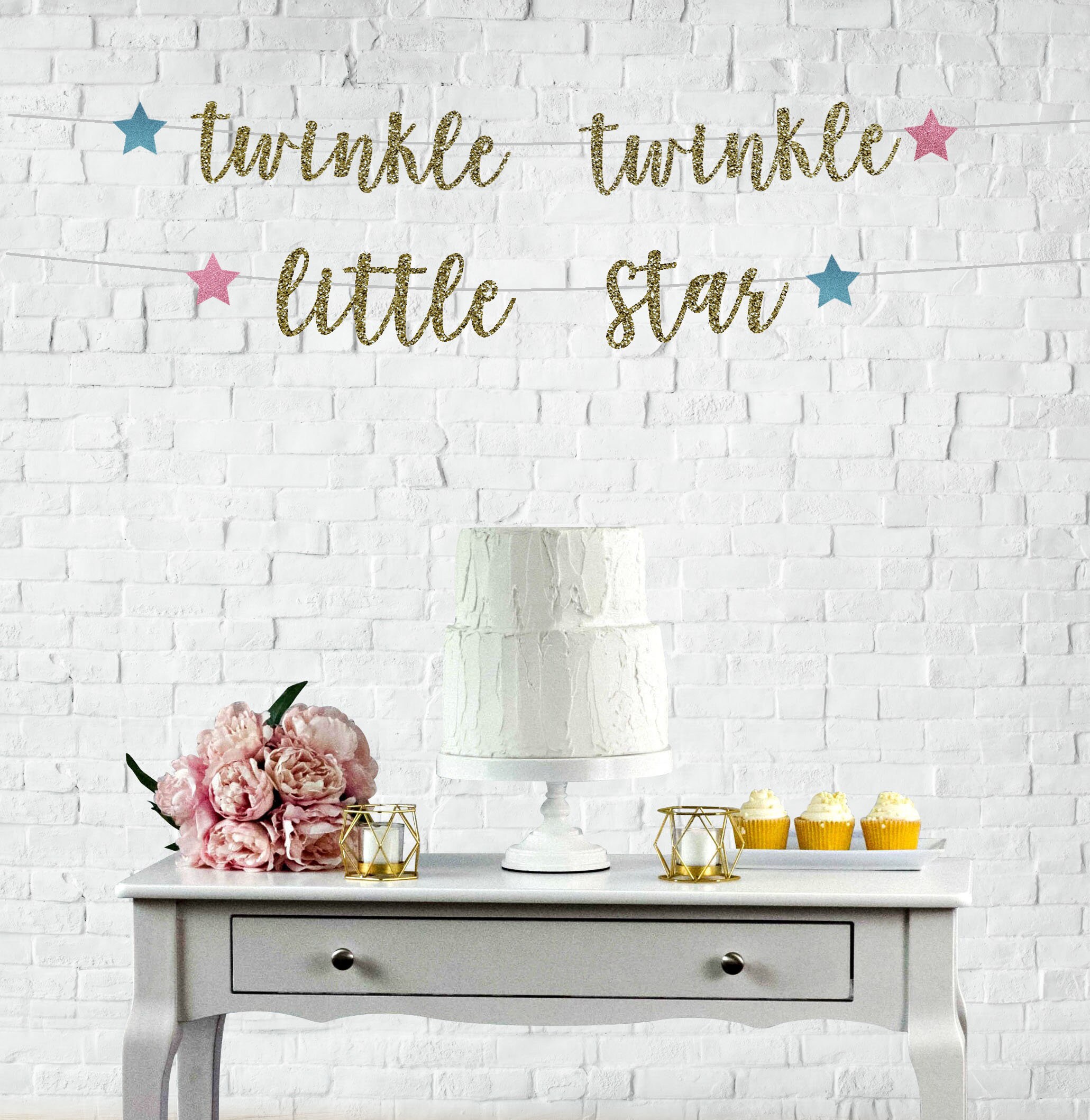 Twinkle Twinkle Little Star Cursive Banner L Twinkle Twinkle Little ...