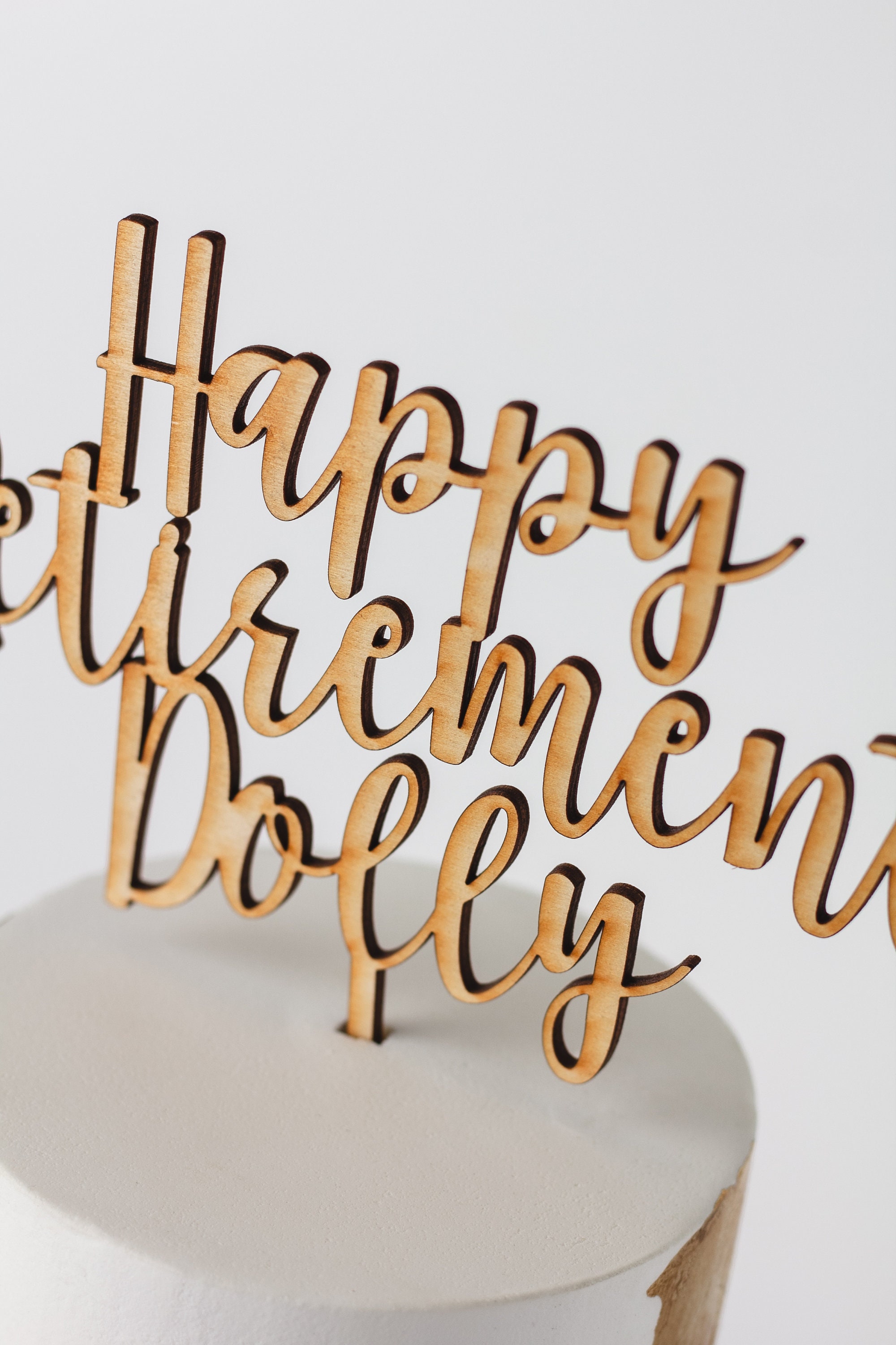 Happy Retirement Cake Topper, Premium Custom Cake Topper, Retirement ...