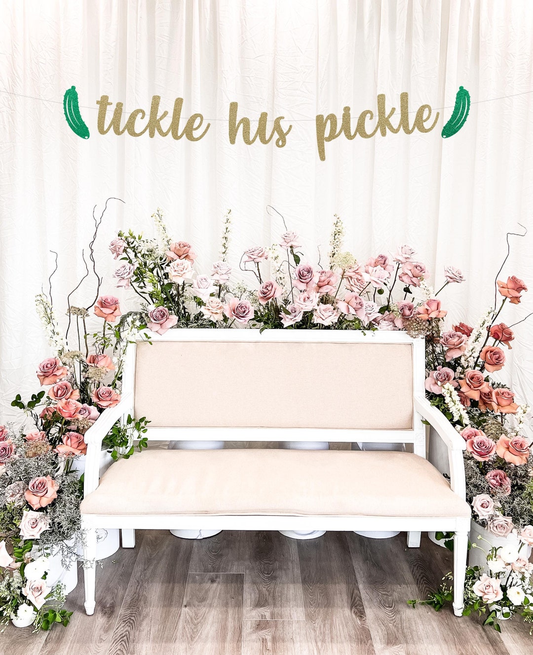 Tickle His Pickle Banner, Pickle Themed Bachelorette Decor, Pickleball ...