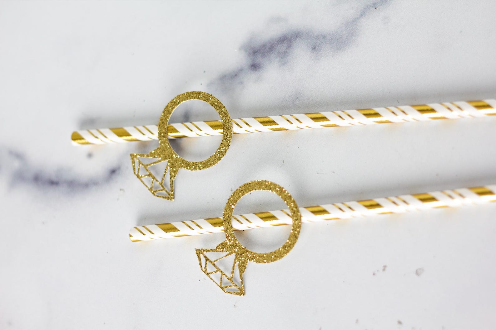 Diamond Ring Paper Straw, Bachelorette Party, Bridal Shower, Last Hoe ...