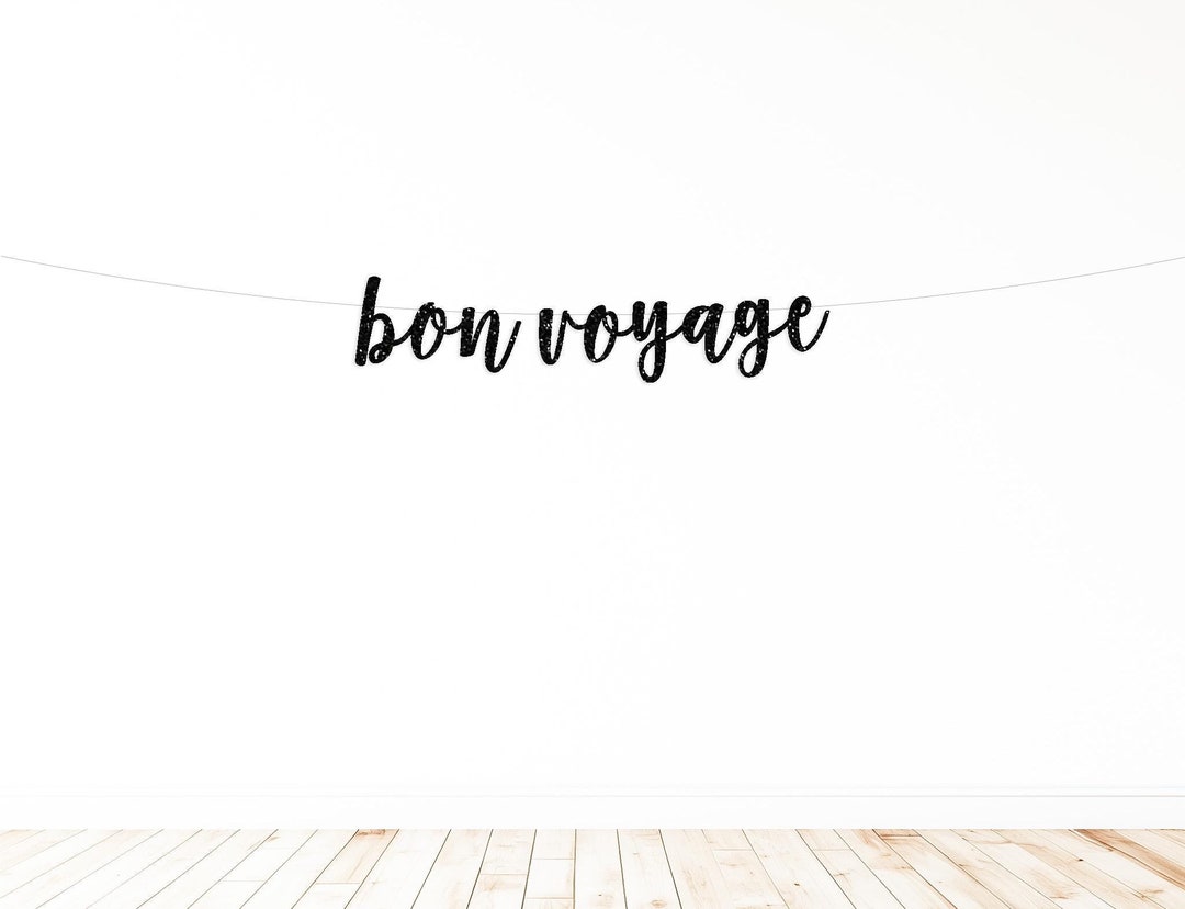 Bon Voyage Banner, Decorations, Bon Voyage Decor, Retirement, Travel ...