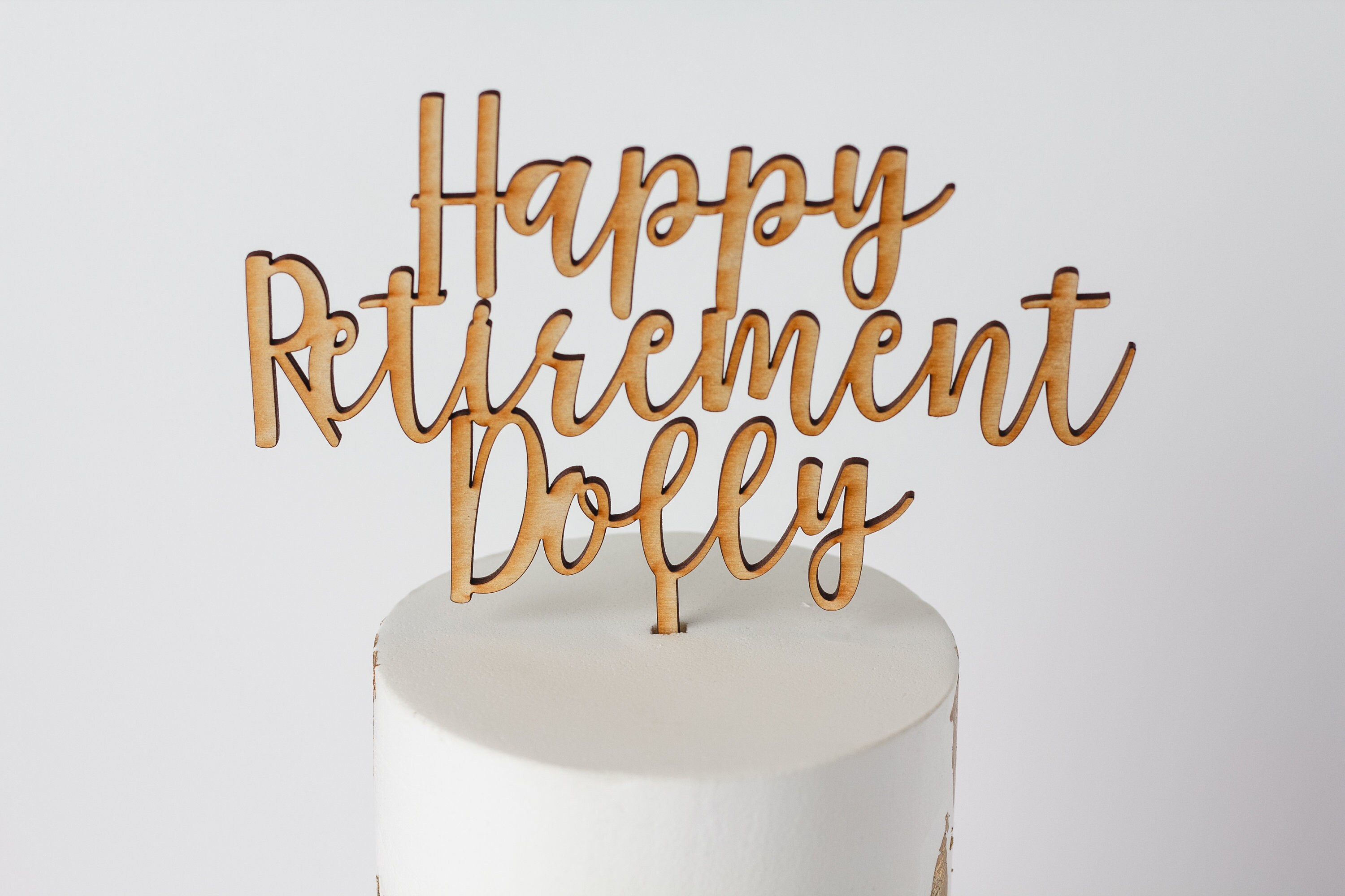 Happy Retirement Cake Topper, Premium Custom Cake Topper, Retirement ...