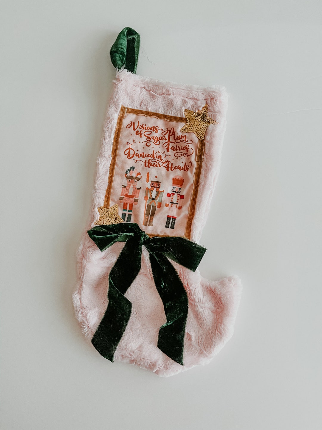 Nutcracker Stocking// Christmas Stocking//pink Christmas Stocking - Etsy
