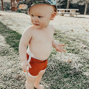 Boys Retro Swim Trunks// Boys Euro Style Swim Trunks // - Etsy