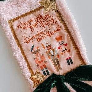 Nutcracker Stocking// Christmas Stocking//pink Christmas Stocking - Etsy