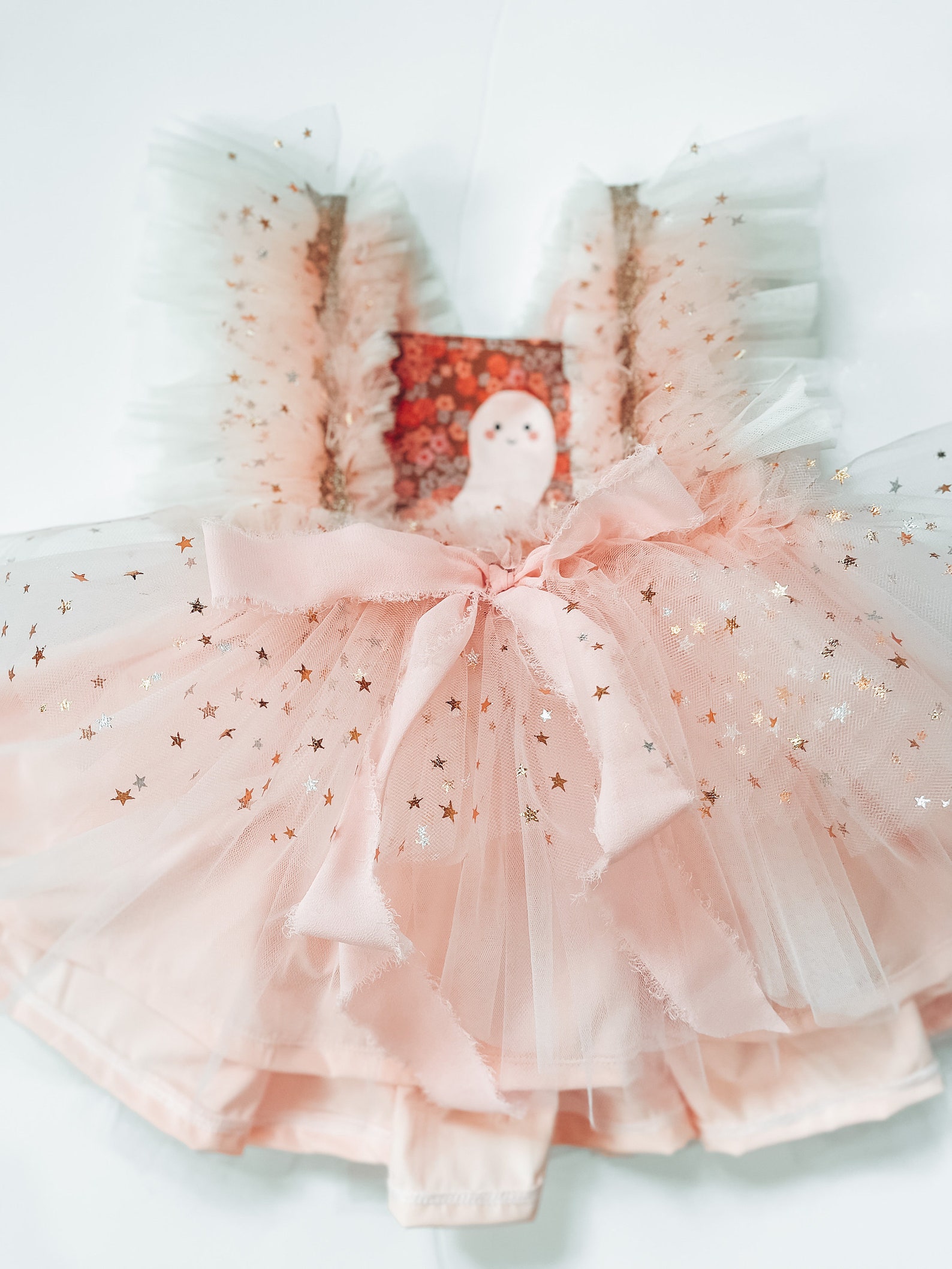 Halloween Birthday Tulle Dress//floral Ghost Dress// Spooky Birthday ...