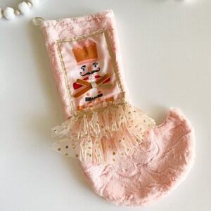 Nutcracker Stocking// Christmas Stocking//pink Christmas Stocking - Etsy
