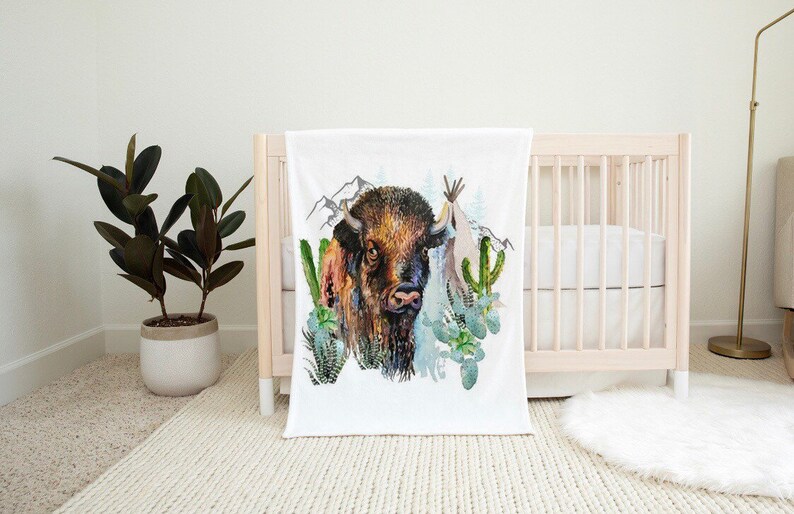 Aztec Buffalo Crib Bedding Set - Etsy