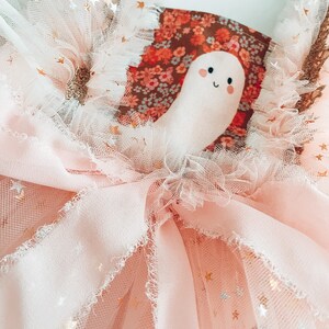 Halloween Birthday Tulle Dress//floral Ghost Dress// Spooky Birthday ...