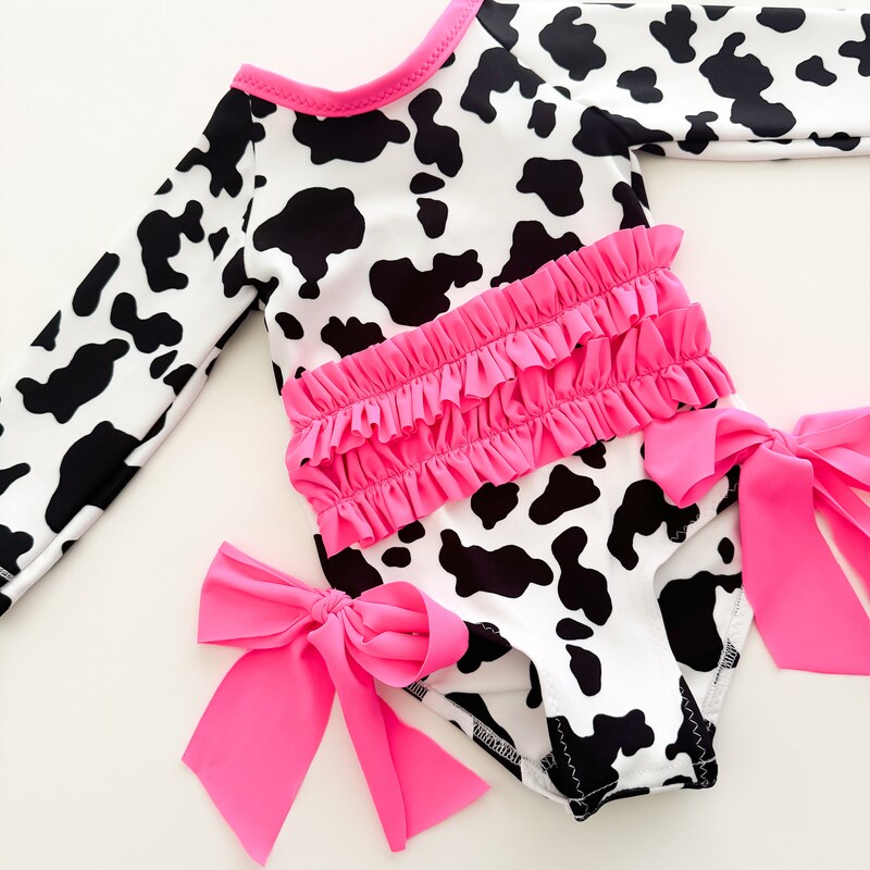 Cow Print Bathing Suit - Etsy