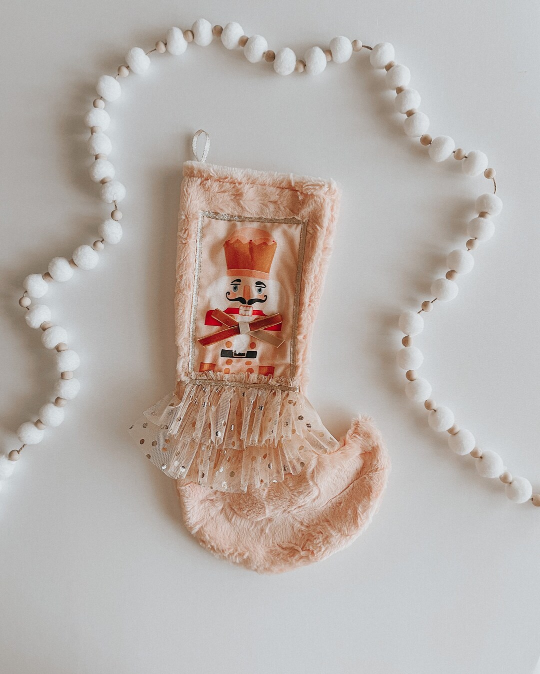 Nutcracker Stocking// Christmas Stocking//pink Christmas Stocking - Etsy