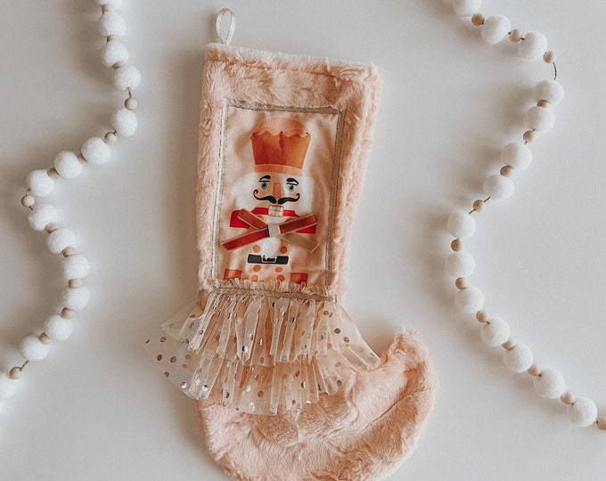 Nutcracker Stocking// Christmas Stocking//pink Christmas Stocking - Etsy