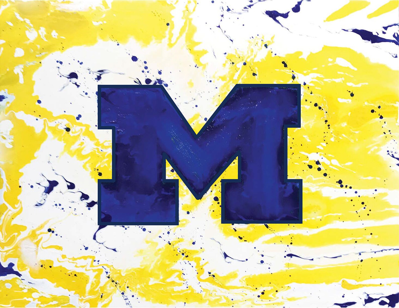 University of Michigan Printable Art, Dorm Room Art, U of M, College ...