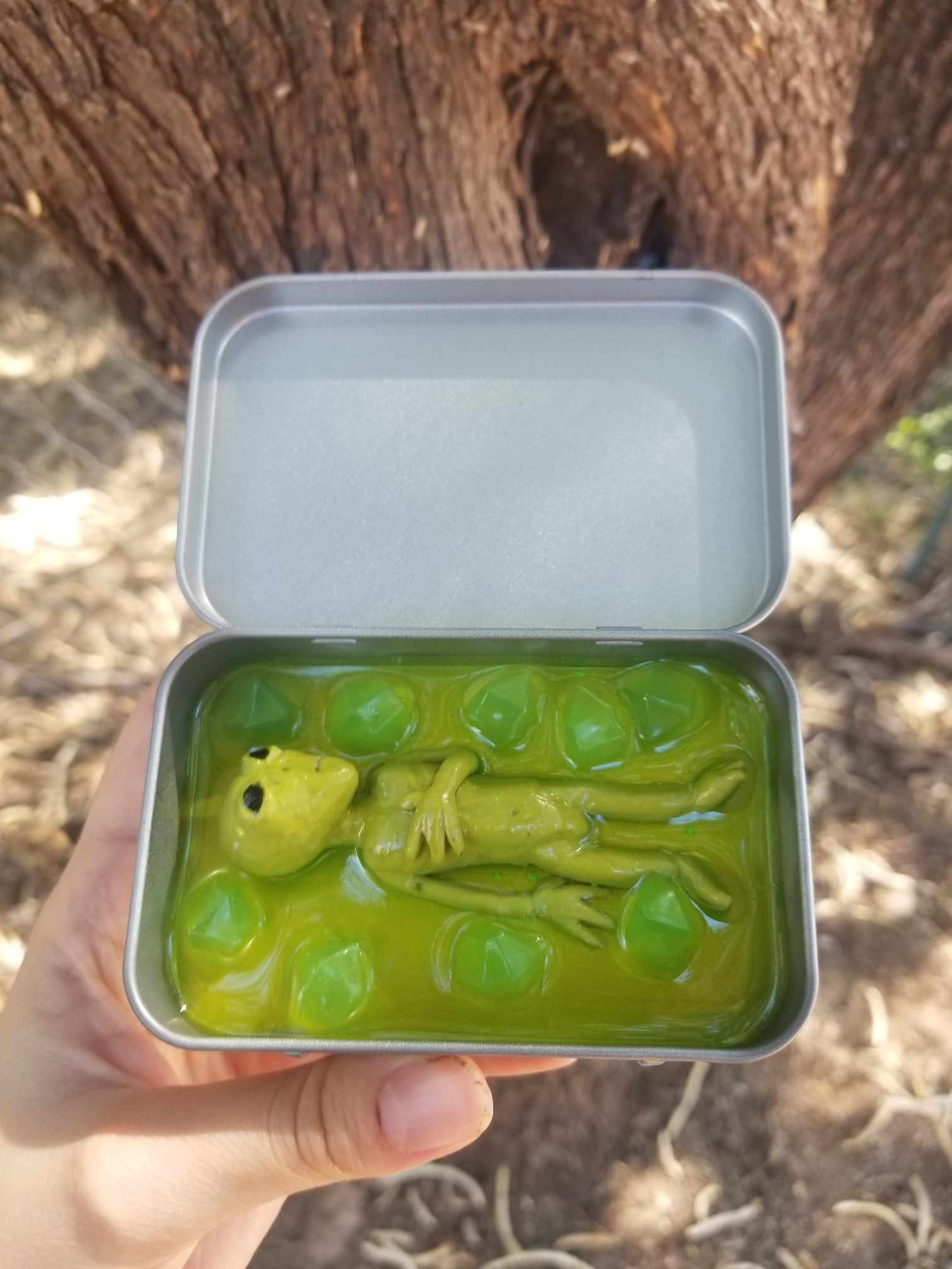 Area 51 Alien in Radioactive Goo With Glow in the Dark Elements in a ...