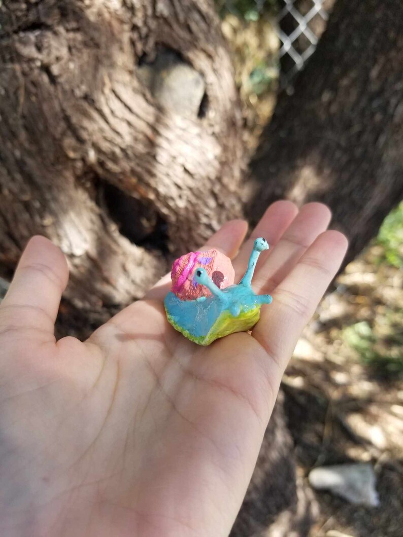 Realistic Gary the Snail Handmade Hand-painted Polymer Clay - Etsy