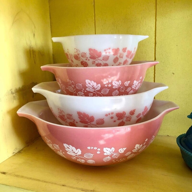 Pink Pyrex Bowls - Etsy