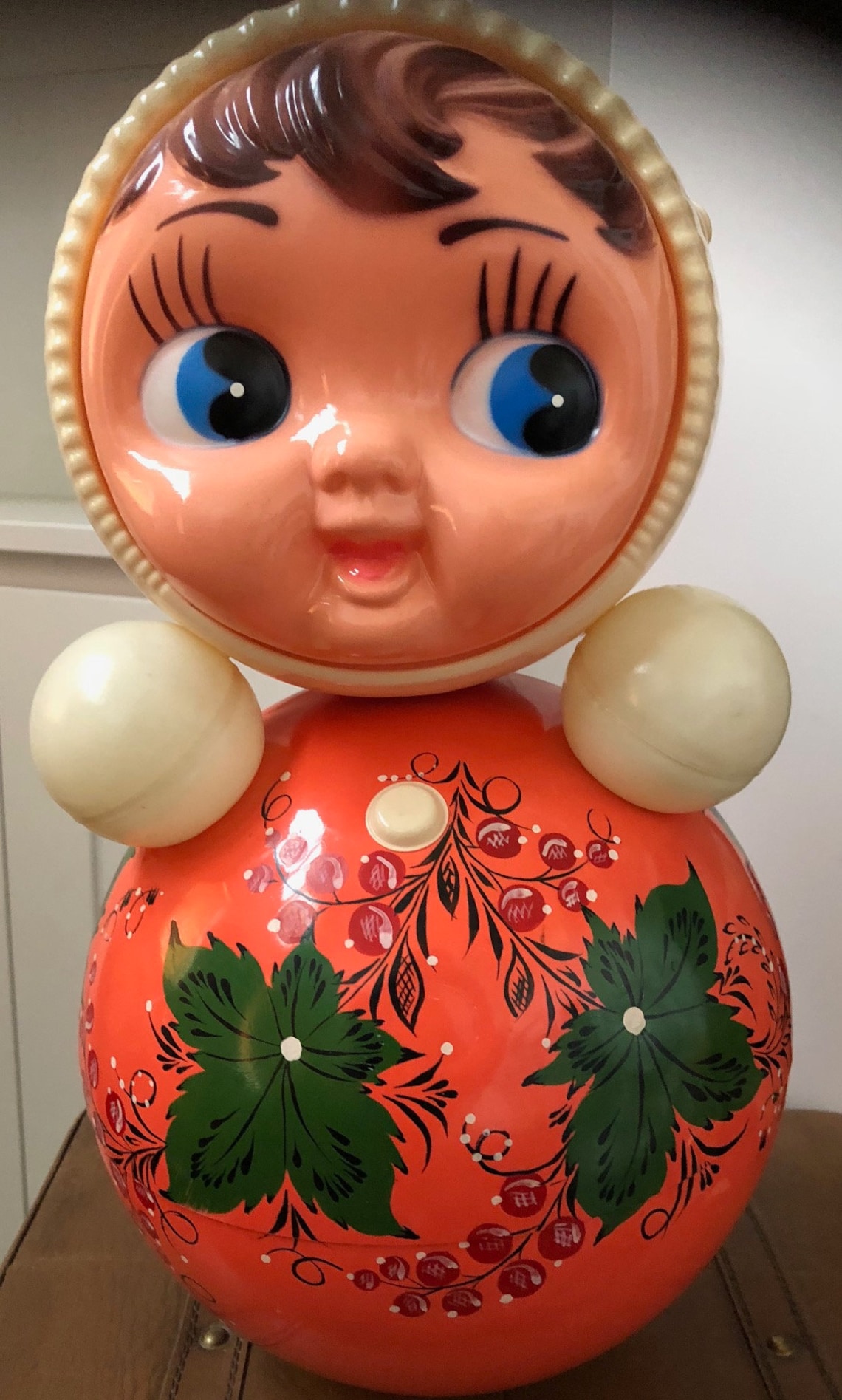 Vintage Roly Poly Doll/plastic Russian Doll/nevalyashka Roly - Etsy