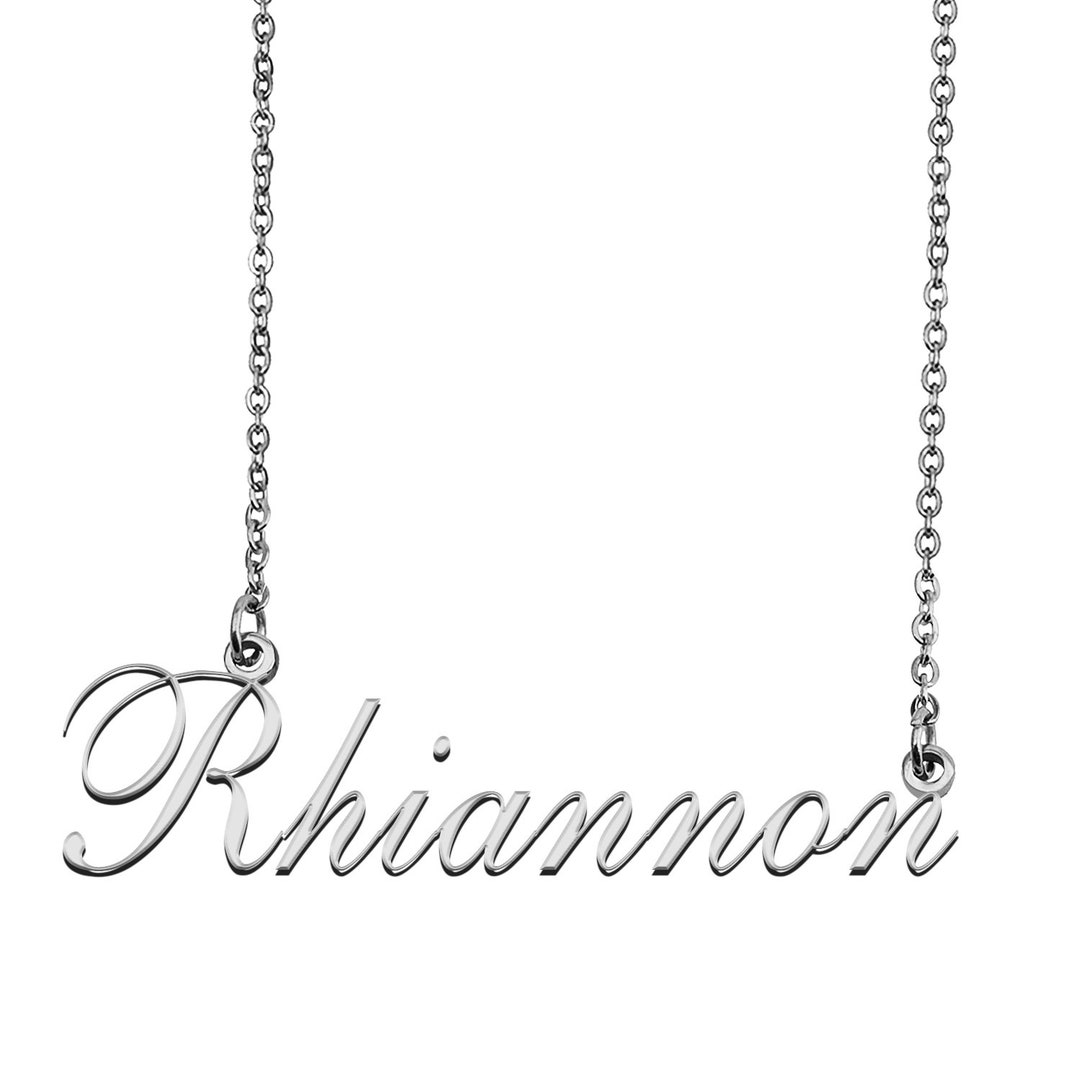 Rhiannon Name Necklace, Mother Day Christmas Gift Birthday Party ...