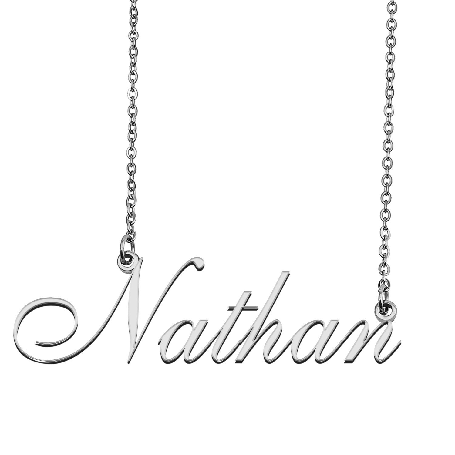 Nathan Name Necklace Mother Day Christmas Gift Birthday Party | Etsy