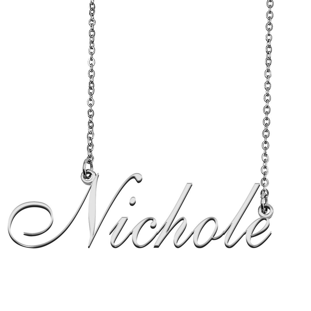 Nichole Name Necklace Mother Day Christmas Gift Birthday - Etsy