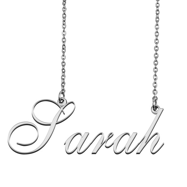 Sarah Name Necklace - Etsy