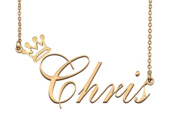 Chris Name Necklace - Etsy