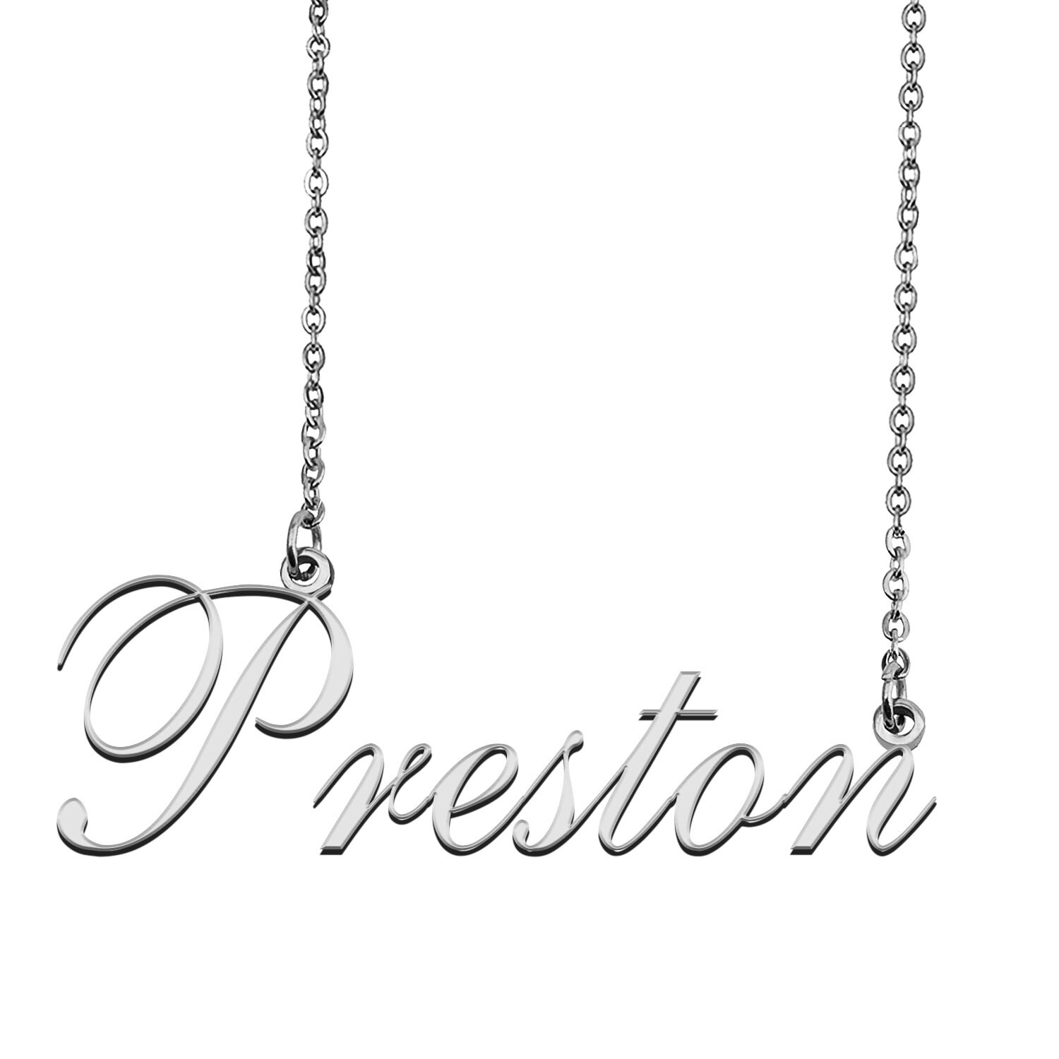 Preston Name Necklace Mother Day Christmas Gift Birthday | Etsy