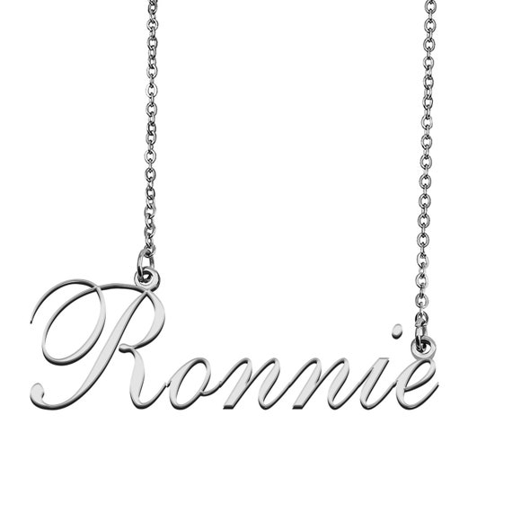 Ronnie Name Necklace Mother Day Christmas Gift Birthday Party | Etsy