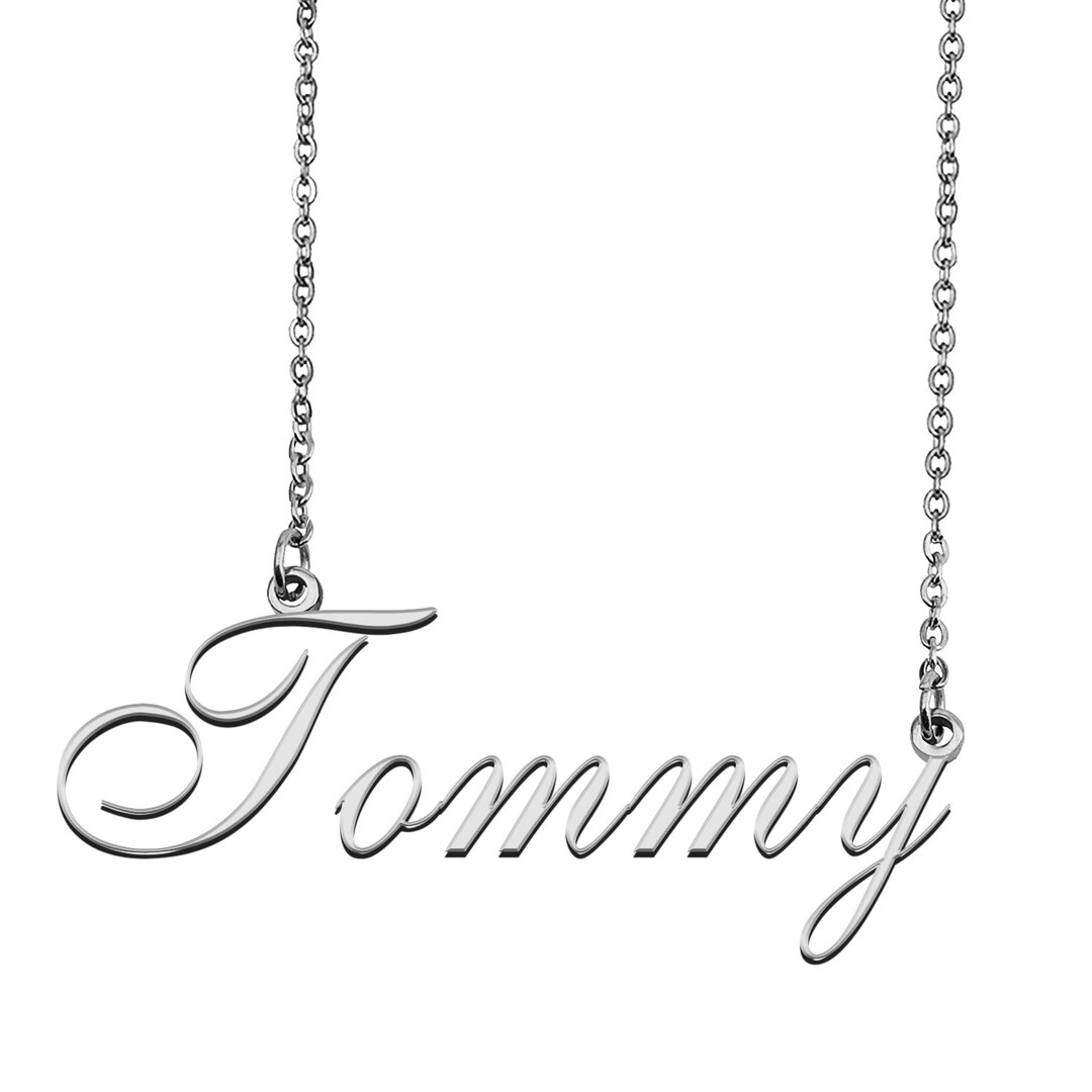 Tommy Name Necklace, Mother Day Christmas Gift Birthday Party Wedding ...