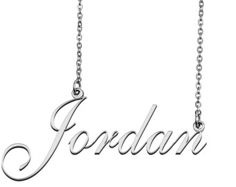 Jordan Name Necklace - Etsy