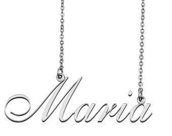 Maria Name Necklace | Etsy