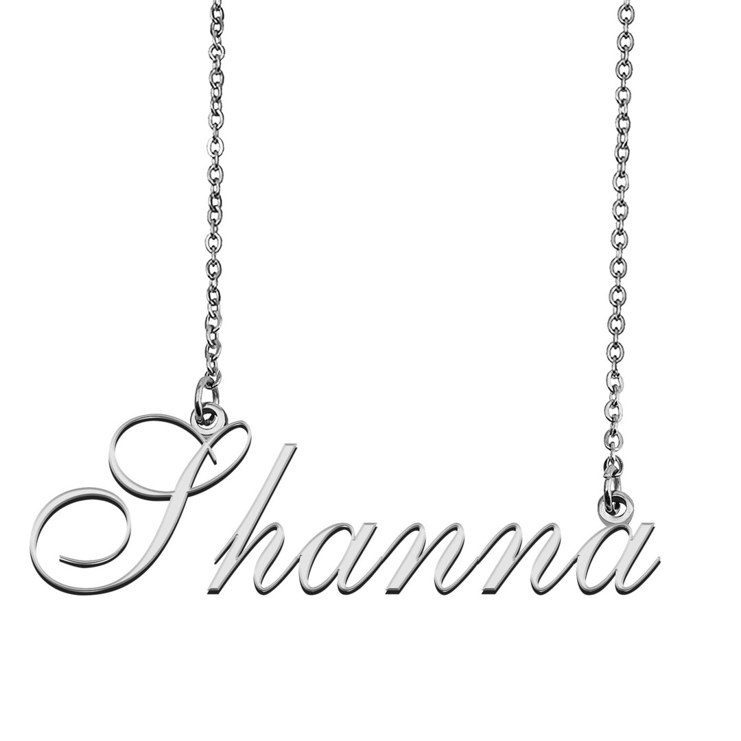 Shanna Name Necklace Mother Day Christmas Gift Birthday Party - Etsy