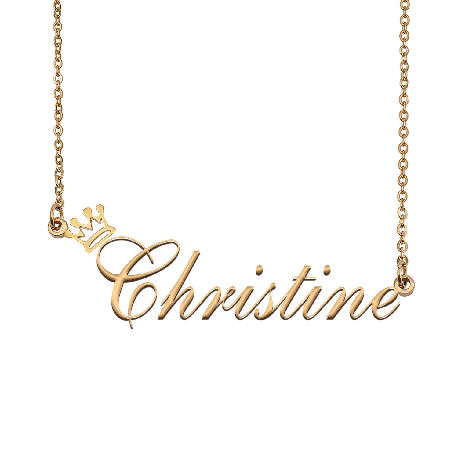 Christine Name Necklace