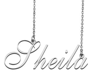 Sheila Name Necklace - Etsy