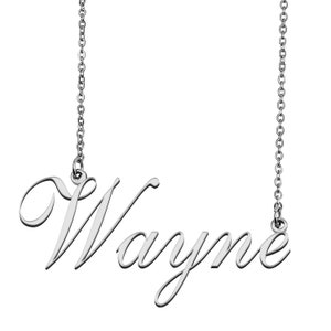 Wayne Name Necklace, Mother Day Christmas Gift Birthday Party Wedding ...