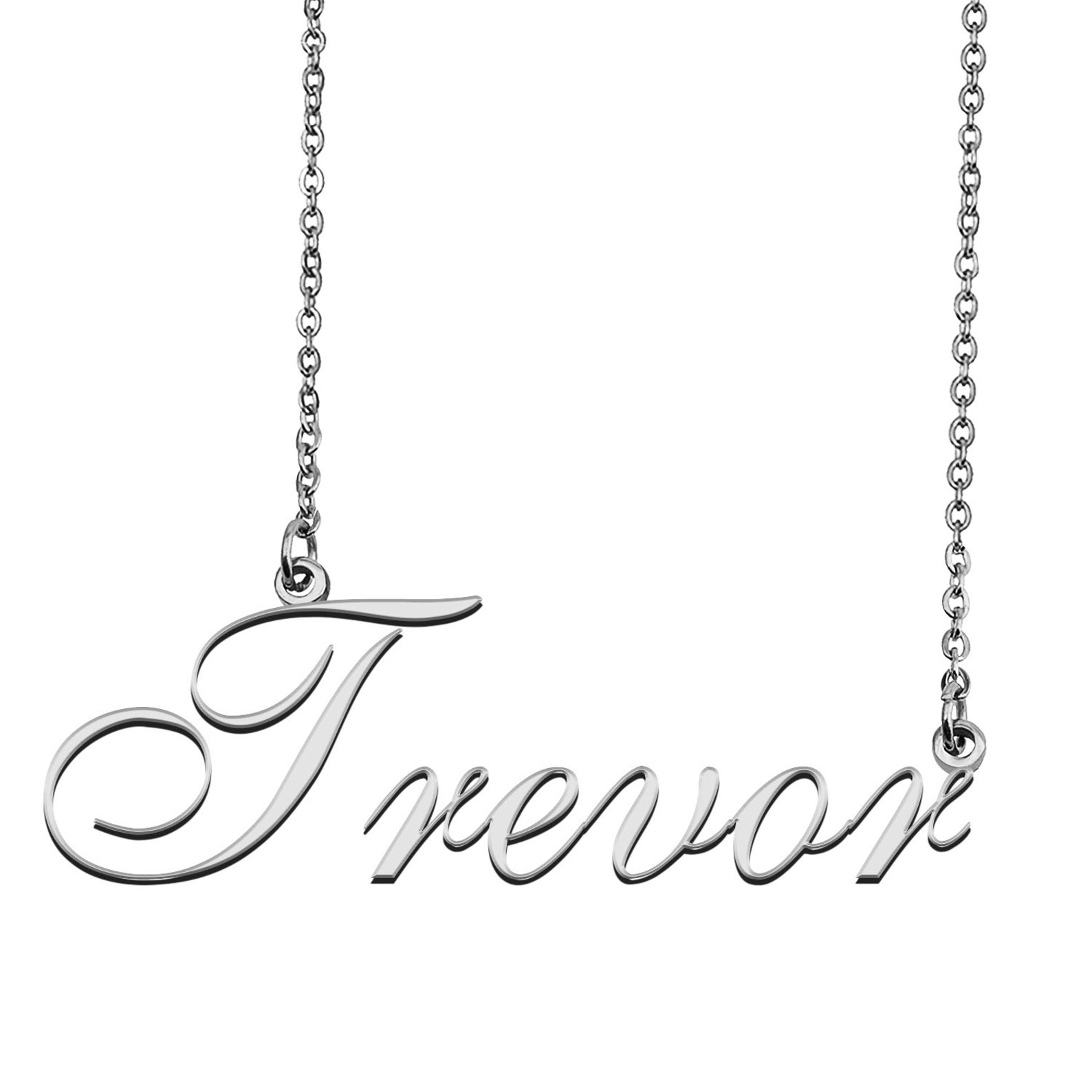 Trevor Name Necklace Mother Day Christmas Gift Birthday Party - Etsy