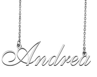 Andrea Name Necklace - Etsy