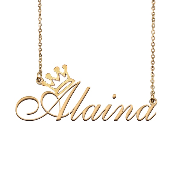 Alina name necklace store